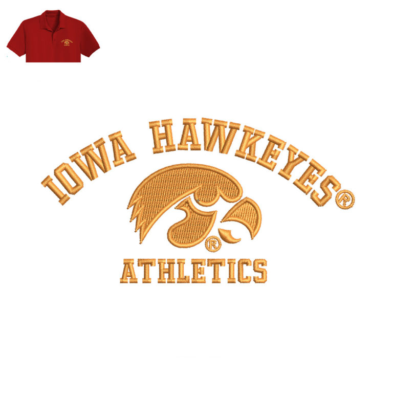 Iowa Hawkeyes Embroidery logo | Embroidery Logo Near me