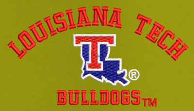 Louisiana Tech Embroidery logo | Embroidery Logo Near me | Emb