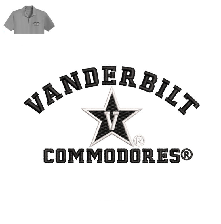 Vanderbilt Commodores Embroidery logo | Embroidery Logo Near