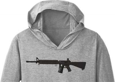 Machine Guns Embroidery logo | Embroidery Logo Near me | Emb