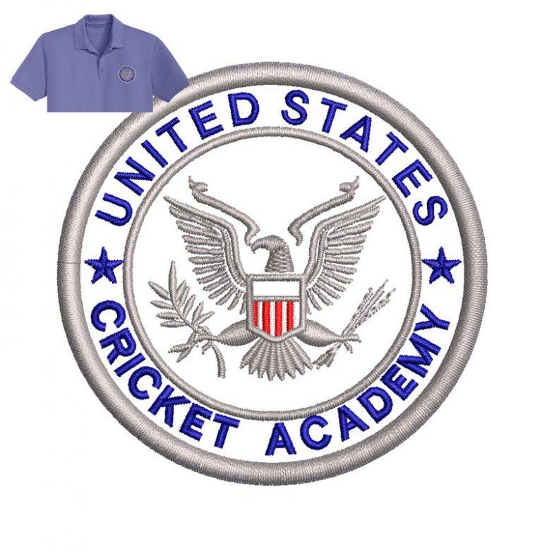 USA Cricket Embroidery logo | Embroidery Logo Near me | Emb