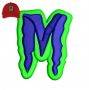 M 3D puff Embroidery logo | Embroidery Logo Near me | Emb