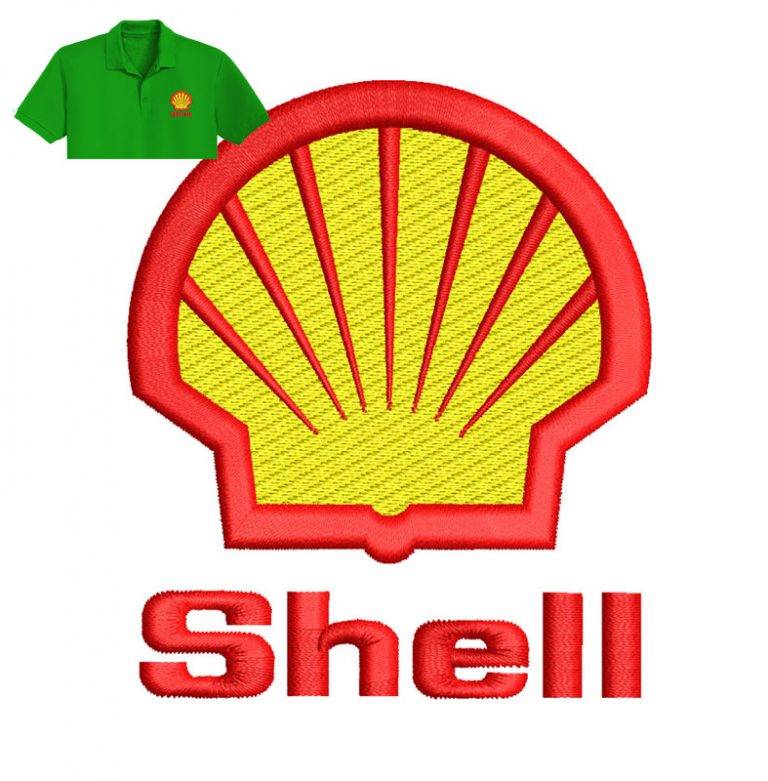 Best Shell Embroidery logo | Embroidery Logo Near me | Emb.