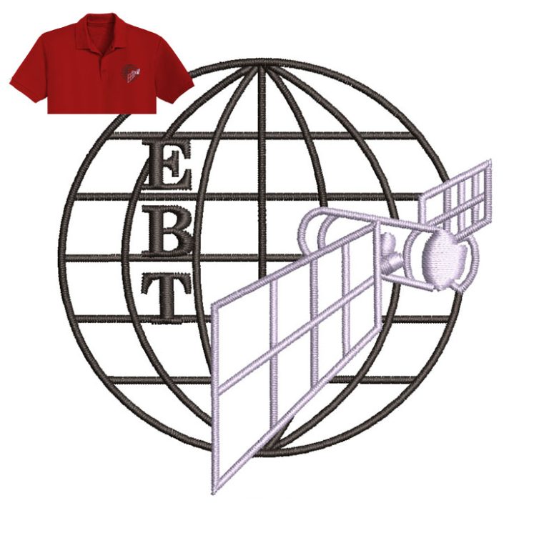 Ebt World Embroidery logo | Embroidery Logo Near me | Emb
