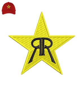 Rockstar Embroidery logo | Embroidery Logo Near me | Emb