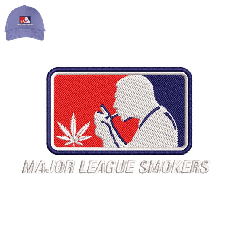 Major League Smokers Emb logo | Embroidery Logo Near me | Em