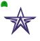 Star 3d puff Embroidery logo | Embroidery Logo Near me | Emb
