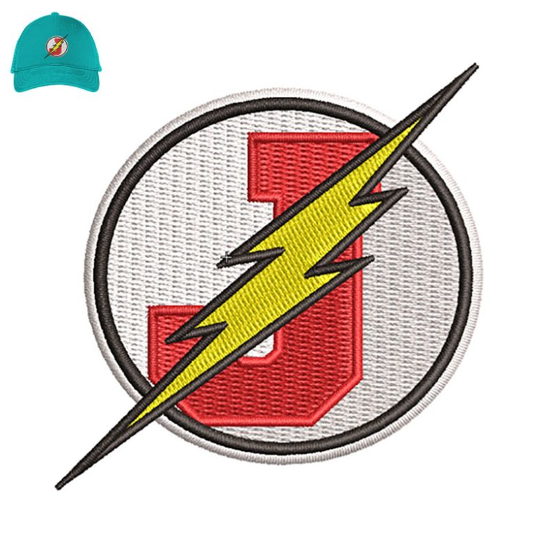 The Flash Embroidery logo | Embroidery Logo Near me | Emb