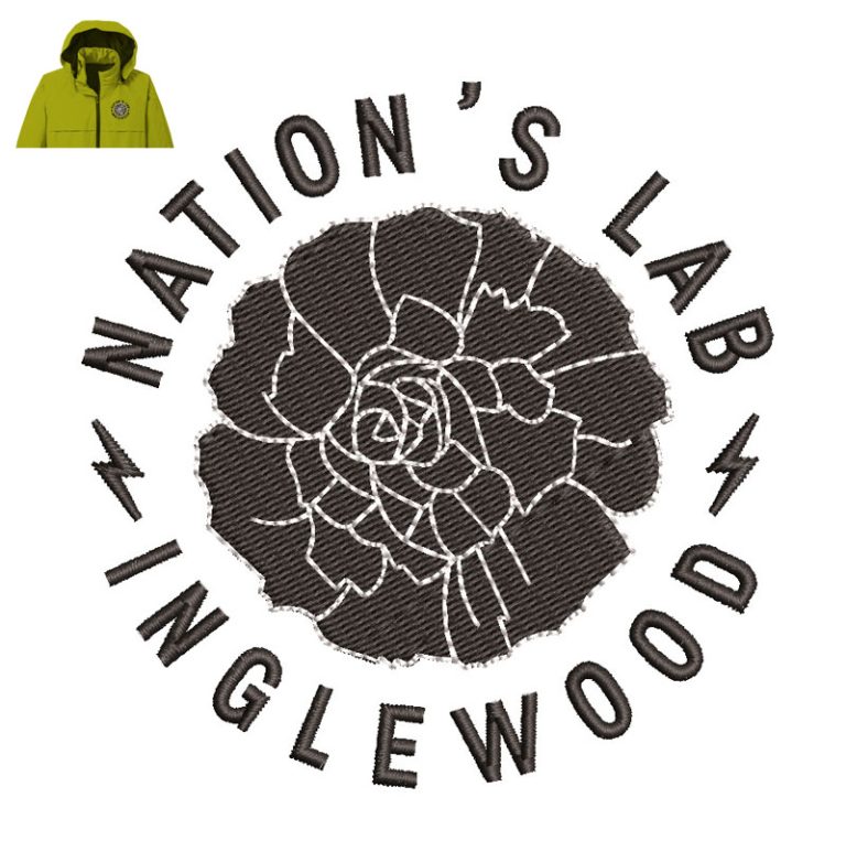 Nation Lab Inglewood Embroidery logo | Embroidery Logo Near me
