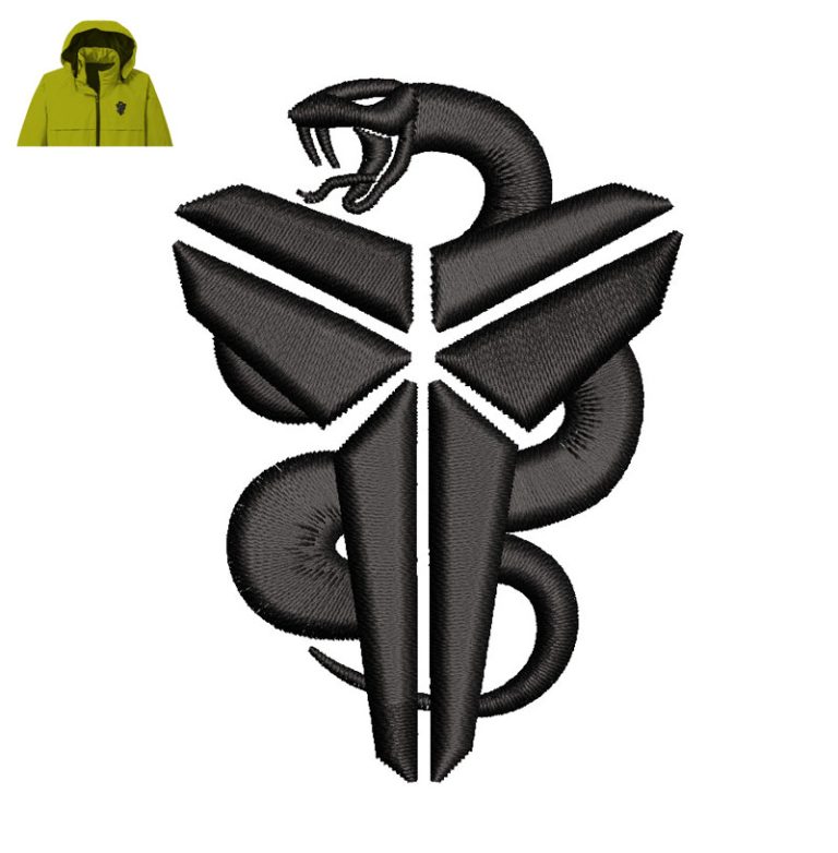 Black Mamba Embroidery logo | Embroidery Logo Near me | Emb