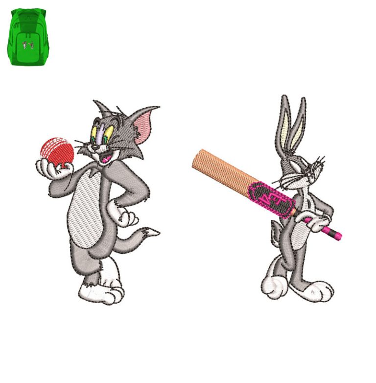 Bugs Bunny Embroidery logo | Embroidery Logo Near me | Emb