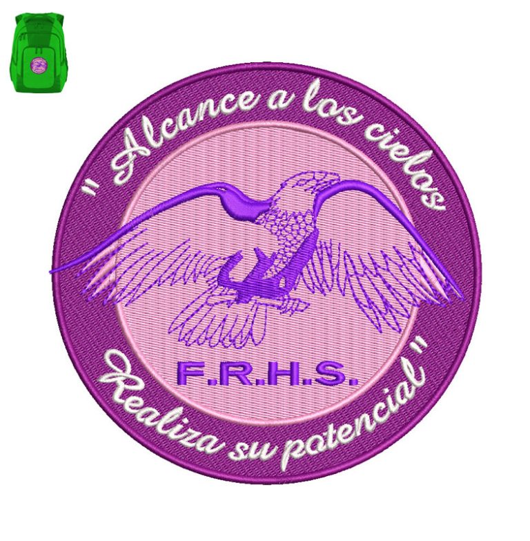 Foga Road High Embroidery logo | Embroidery Logo Near me | Em