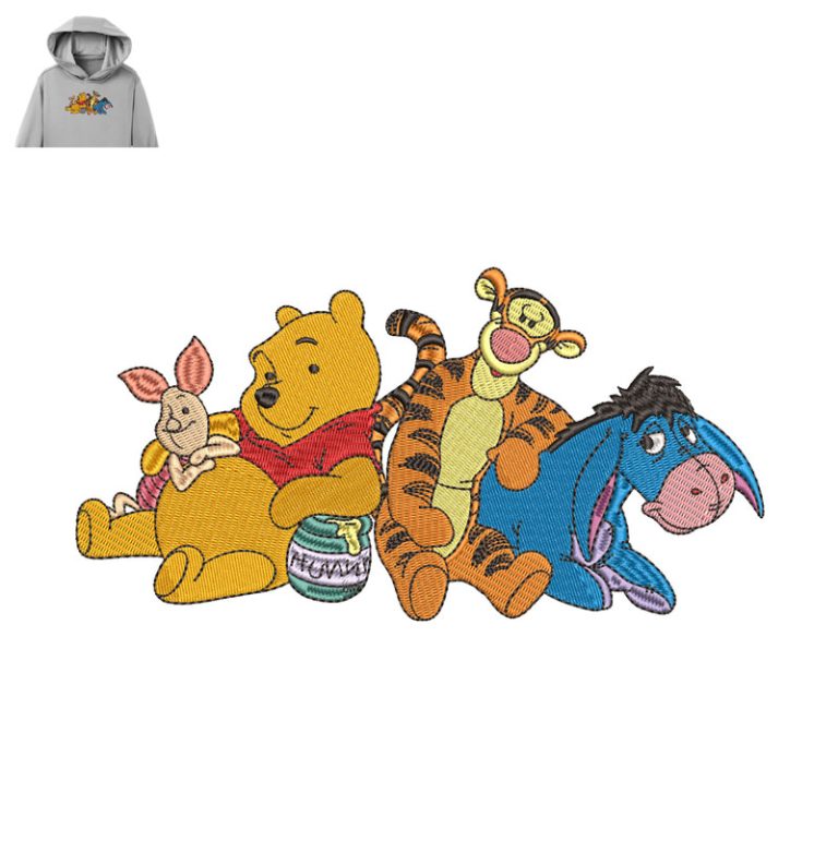 Winnie The Pooh Embroidery logo | Embroidery Logo Near me