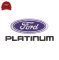 Ford Platinum Embroidery logo | Embroidery Logo Near me | Emb