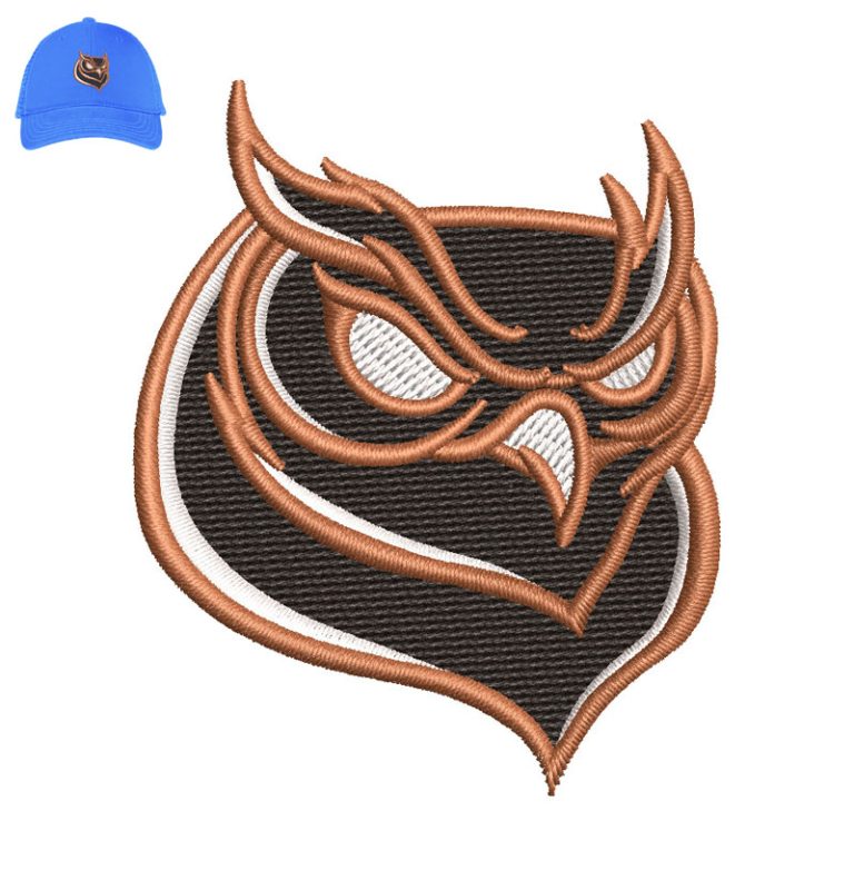 Mascot Head Embroidery logo | Embroidery Logo Near me | Emb