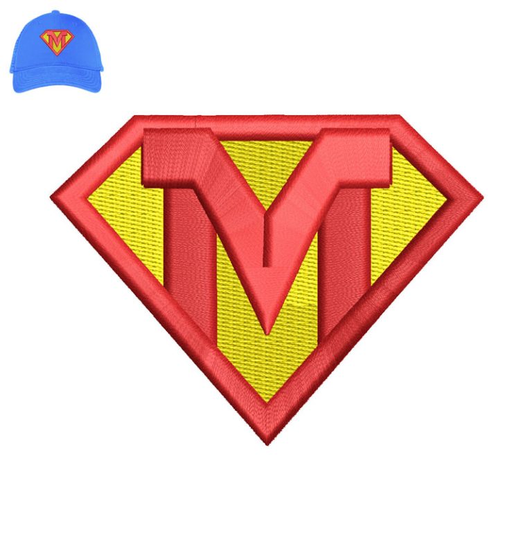 Super M 3d Puff Embroidery logo | Embroidery Logo Near me | Em